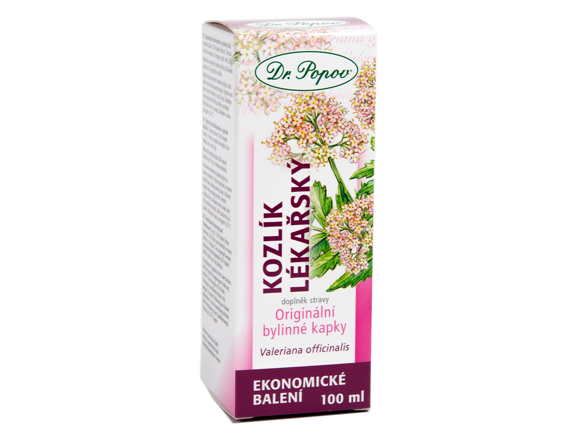 Dr. Popov Kapky bylinné Kozlík lékařský 100 ml | Magistra.cz