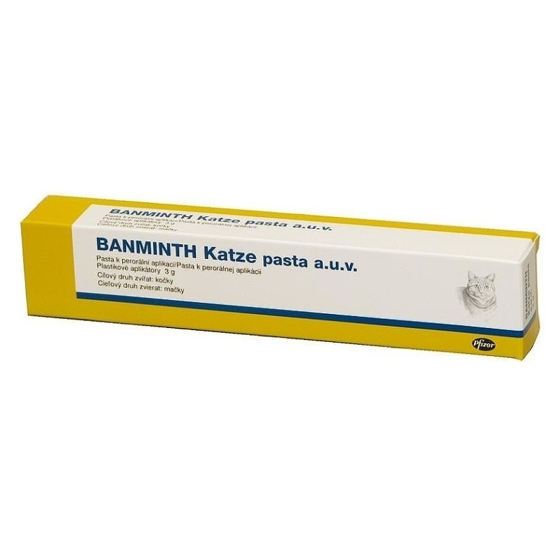 Banminth perorální pasta pro kočky 3 g | Magistra.cz