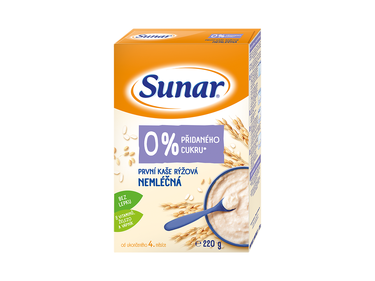 Sunar První kaše Rýžová nemléčná 220 g | Magistra.cz